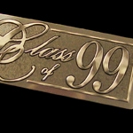 Mixed Metal Yearbook Nameplates