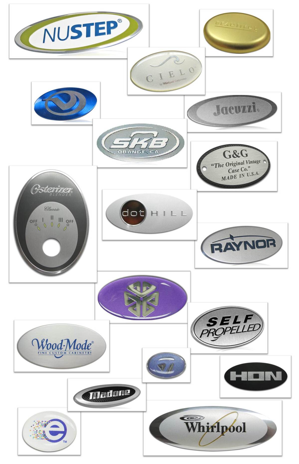 18 Impressive Oval Shaped Nameplates