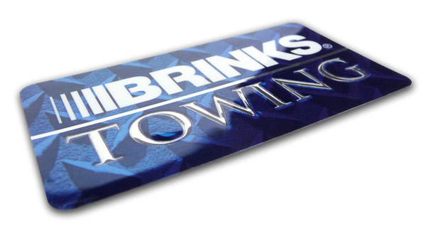 Embossed Chrome Polyester Labels #1 in Series